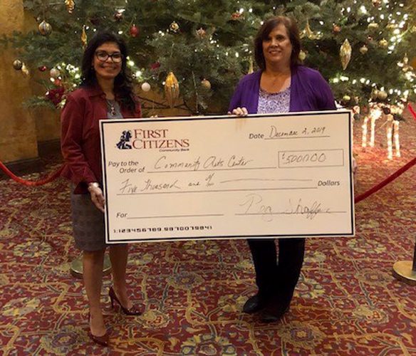 Arts Center receives contribution from First Citizens Community Bank ...
